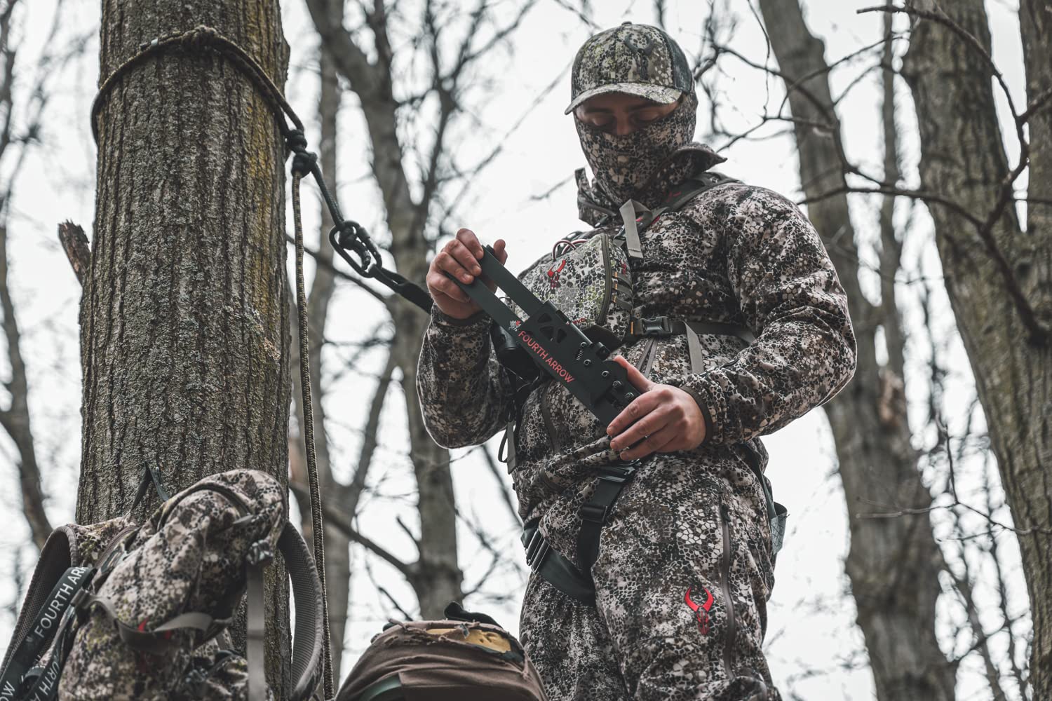 Fourth Arrow Camera Mounting Arm for Filming Hunts - Fourth Arrow Baton Beginner Arm With Video Head for Small Cameras & Cell Phones, Lightweight Durable & Versatile, Easy to Use, Wide Range of Motion