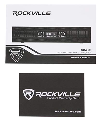 Rockville 5000 Watt Peak / 1400w RMS 2 Channel Power Amplifier Pro/DJ Amp (RPA12)