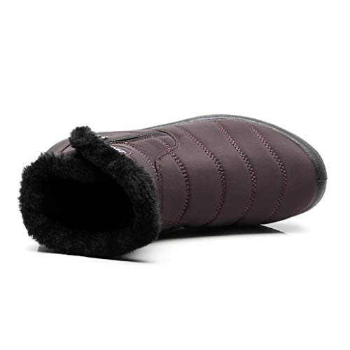 FASDNENDYS Botas Boots Ankle Shoes Warm Women's Short Winter Snow Nylon Cotton Slip in Winter Boots for Women