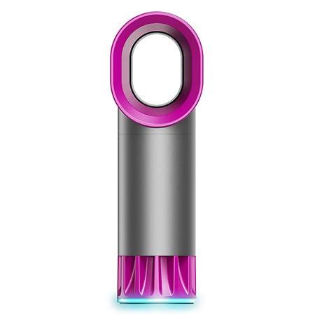 ZERO10 HOHOO Portable Bladeless Fan, USB Rechargeable, 3 Speeds | Gray