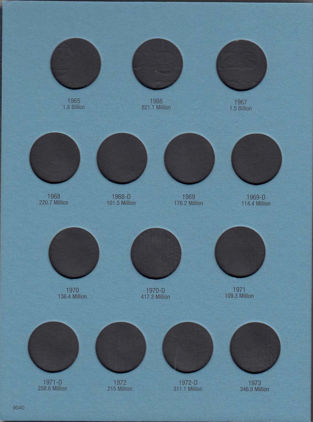 Whitman US Washington Quarter Coin Folder 1965 - 1987 #9040