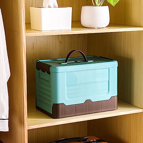 degtnb Large Capacity Heat Resistant Plastic Folding Storage Box - Toys Organizer Holder, Ideal for Home