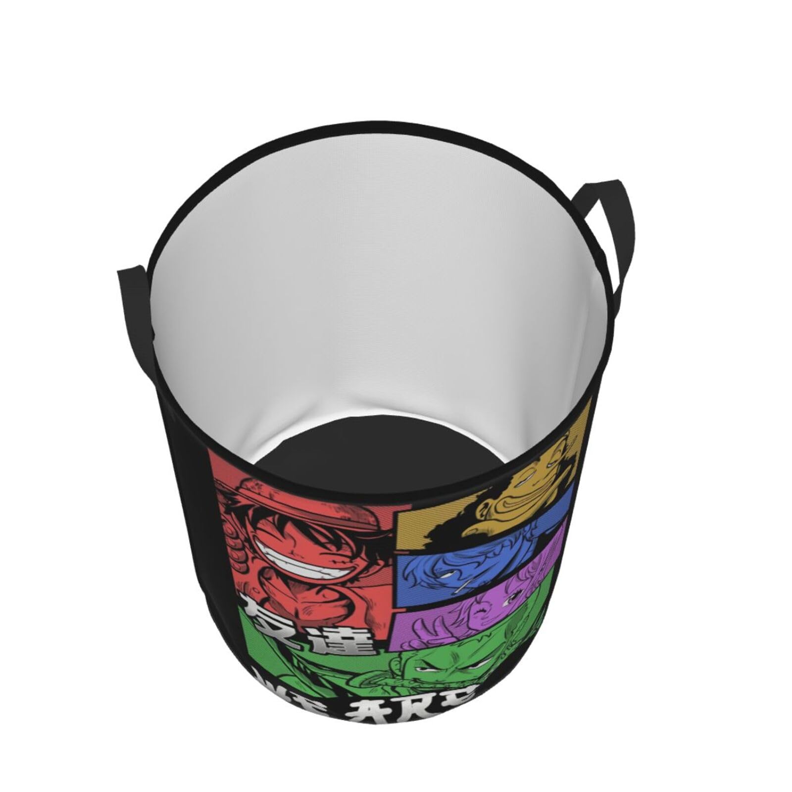 Jzpsvtty Anime Yu Yu Hakusho Large Capacity Round Laundry Basket With Handle Foldable Waterproof Laundry Basket, Small