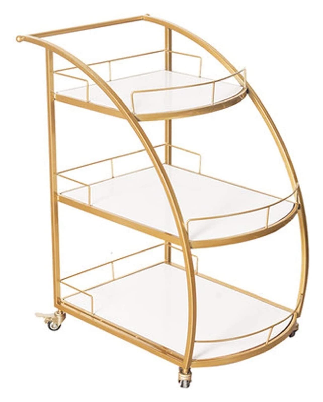 GAABAA Functional Trolley Shopping Cart with Storage Box Outdoor Trolley Mini Bar Cocktail Trolley Bar Drinks Cart Camping Trolley Side Table Display Cabinet,for Home, Living Room