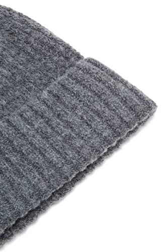 Free People Winnie Waffle Cuff Beanie Charcoal One Size