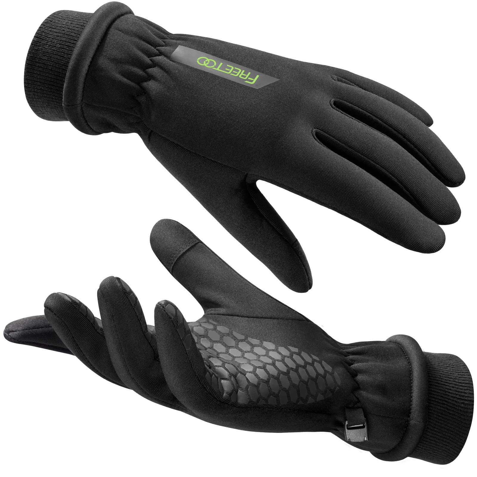 FREETOO Touchscreen Running Gloves for Men Women, [Snug-fit] Cold Weather Gloves Liners, [Excellent Dexterity] [Anti-Slip] Winter Golf Gloves