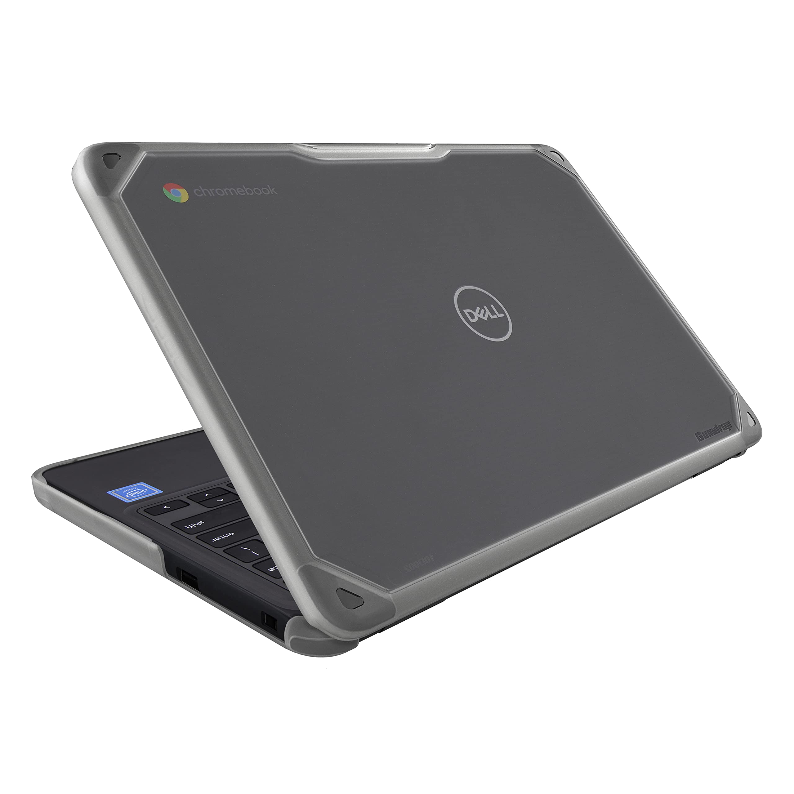 Gumdrop BumpTech Laptop Case Fits Dell Chromebook 3110/3100 (Clamshell) for K-12 Students, Teachers and Classrooms β Scratch and Bump Protection. Protective Hard-Shell Cover β Gray