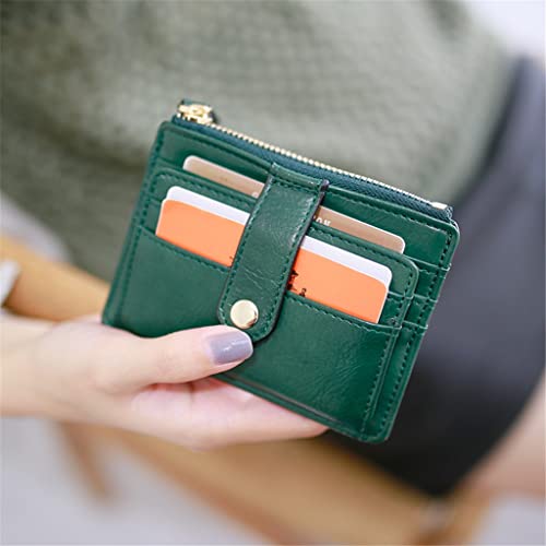 FSYSM Mini Credit Card Holder Cover Zipper Hasp Unisex Small Wallet -Thin Organizer Case Package Coin Purse (Color : Gray, Size : 1pcs)