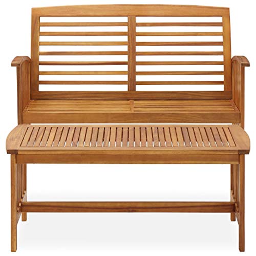 MBFLUUML Patio Dining Sets, Outdoor Patio Furniture, 2 Piece Patio Lounge Set Solid Acacia Wood Suitable for Patio, Porch, Backyard, Balcony.