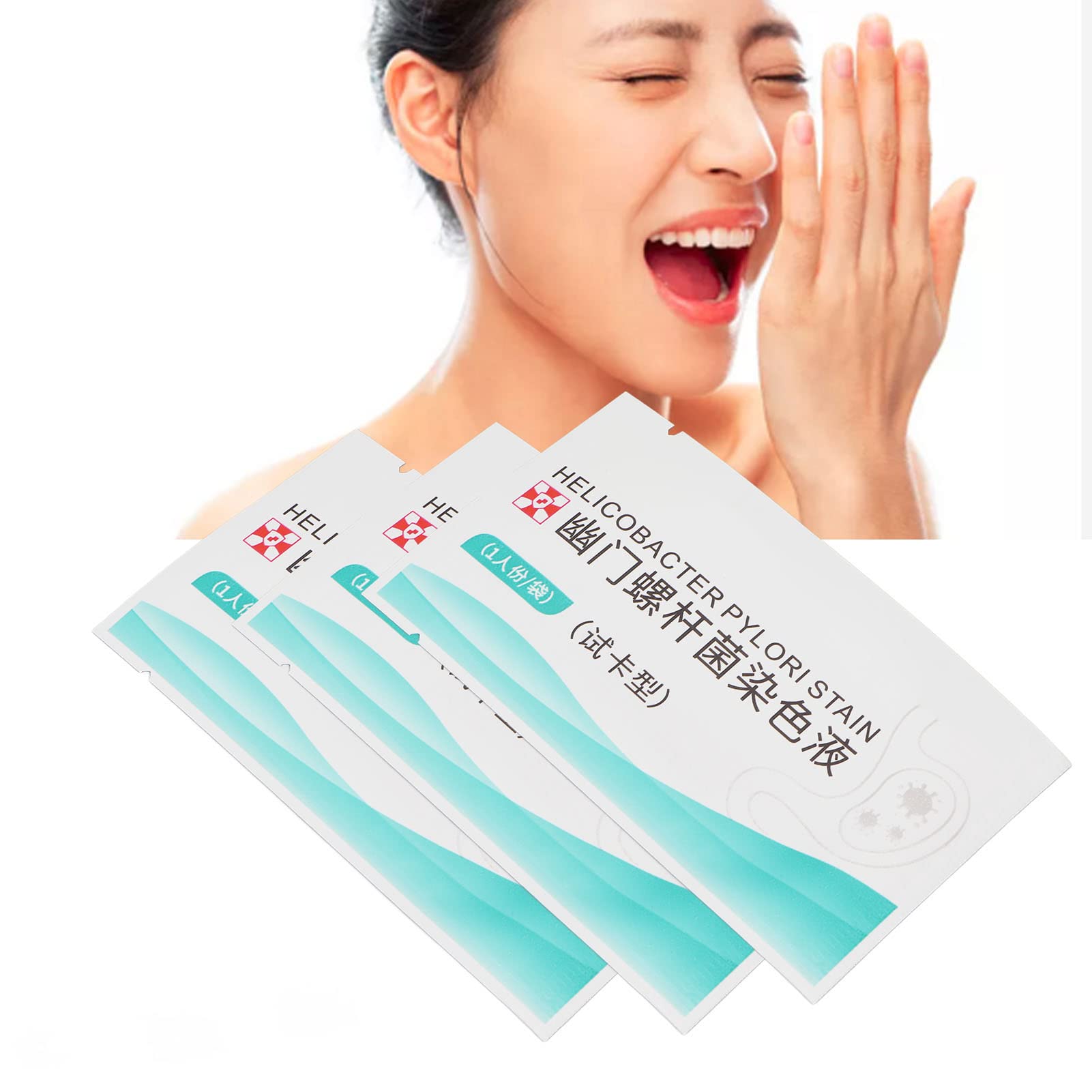 Gut Health Test Strip, Easy Use Self Test Helicobacter Pylori Test Strip for Travel