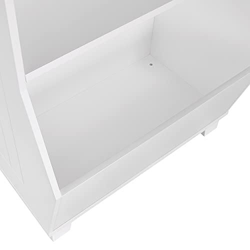 RiverRidge Kids Bookshelf with Veggie Storage Bin and 2 Open Shelves - Kids Storage Organizer, Toy Shelf & Kids Book Shelf with Deep Veggie Bin and Top Toy Display Area