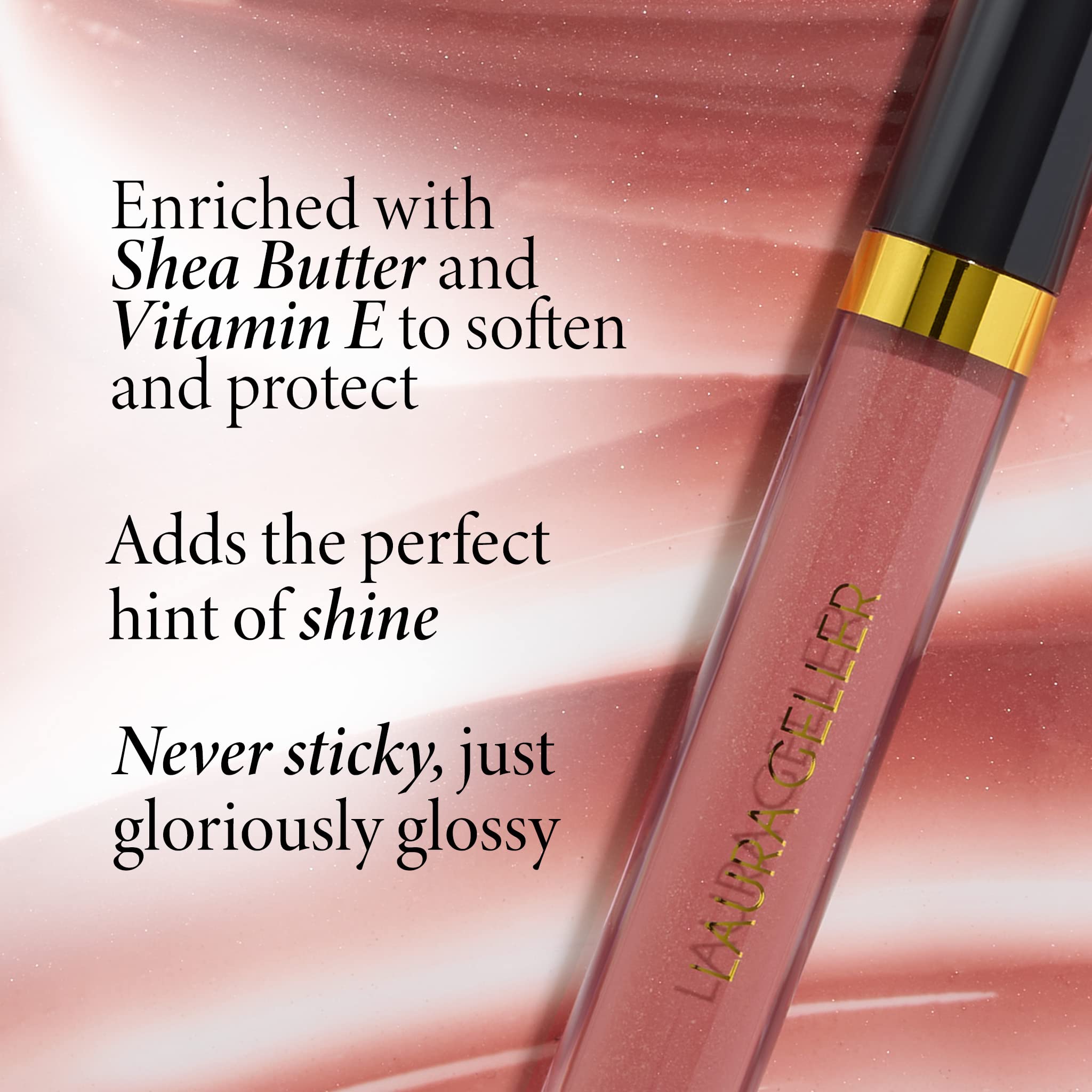 LAURA GELLER NEW YORK Modern Classic Lipstick, Luxurious Creamy Soft Moisturizing Lip Color, Rare Rose
