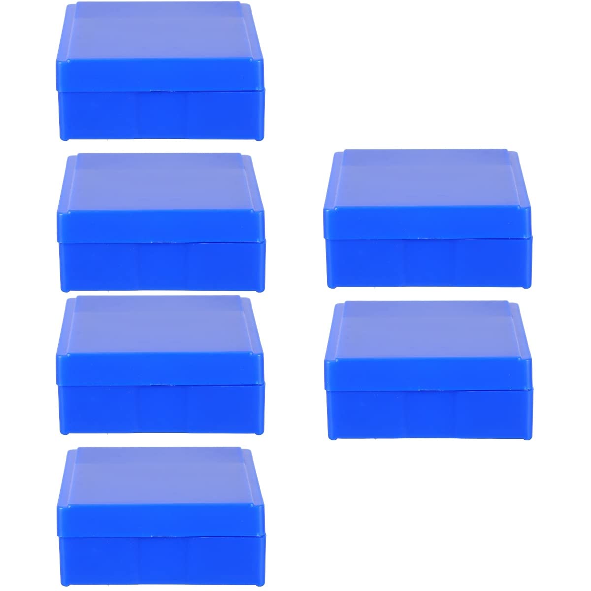 iplusmile 6pcs Microscope Slide Box 25 Slots Microscope Slide Storage Box Slide Holder Container for Basic Biological Science Education and Student Homeschool Use, Random Color