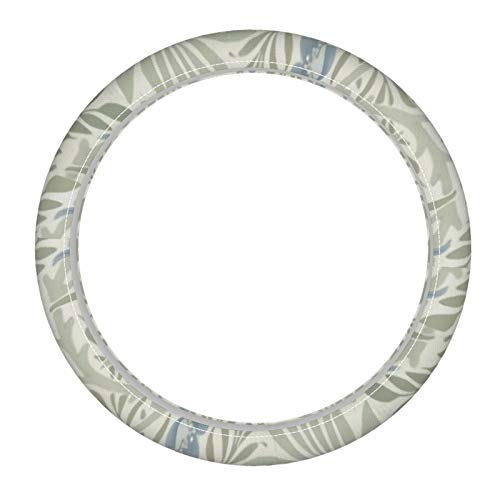 William Morris Larkspur Floral Pattern Carbon fiber steering wheel 3D sticker inner wheel button decorative cover trim