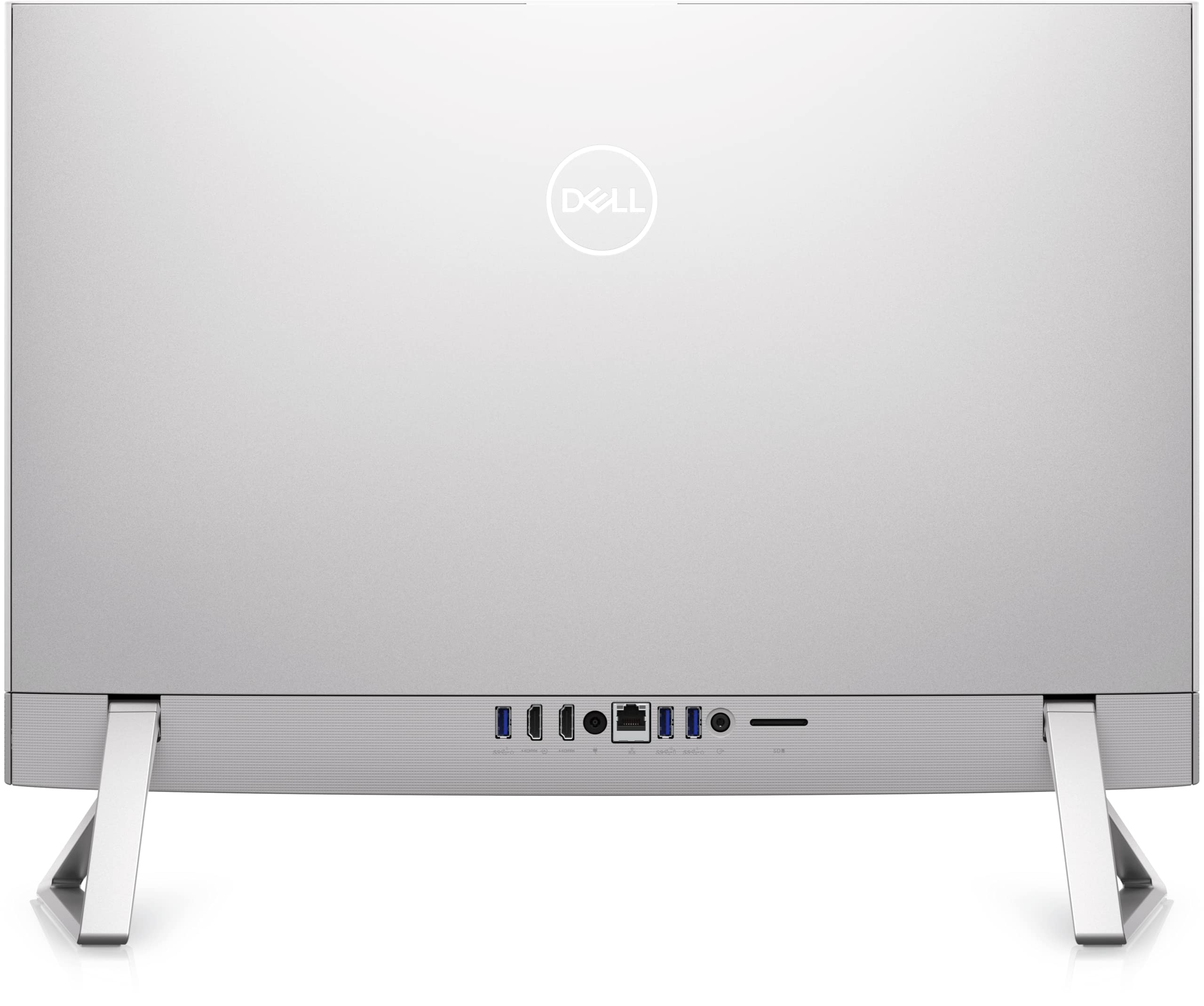 Dell 2022 Inspiron 5410 24-inch FHD Touchscreen All-in-One Desktop 10-Core 12th Intel Core i5-1235U Iris Xe Graphics 32GB DDR4 1TB NVMe SSD + 1TB HDD WiFi 6E Bluetooth RJ45 Windows 11 Pro - Silver
