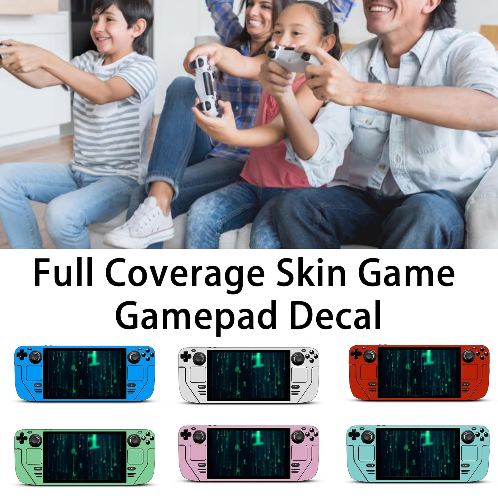 Game Console Sticker ,Skin Cover Decals,Anti-Scratch No Bubbles Strong Adhesion, DIY Game Console Decor ,Wrapping Cover Aesthetic Skin for Steam Deck Watermelon Red