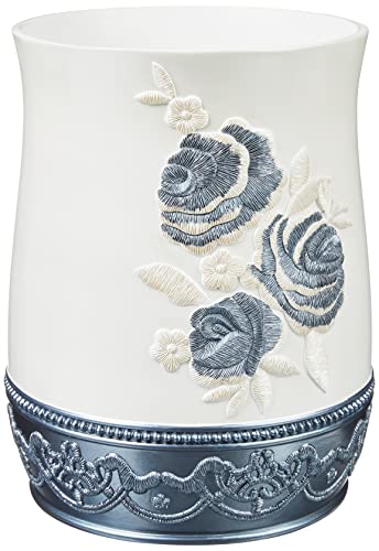 Popular Bath 971224 Blossom Rose, Waste Basket, Blue