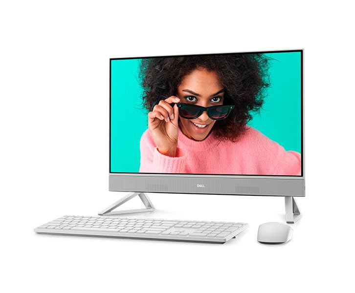 Dell 2023 Newest Inspiron All-in-One Desktop, 23.8 Inch FHD Touchscreen Display, Intel Core i5-1235U, 16GB RAM, 512GB SSD, 1TB HDD, Intel UHD Graphics, Bluetooth, Wi-Fi 6, Windows 11 Home, White