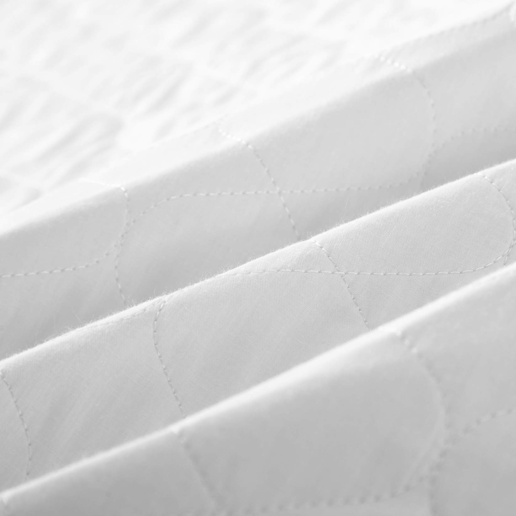 Queen Mattress Protector Cover Waterproof Quilted Fitted Soft Cotton Mattress Cover Pad Washable Mattress Bed Protector with Elastic Band (Queen Size)