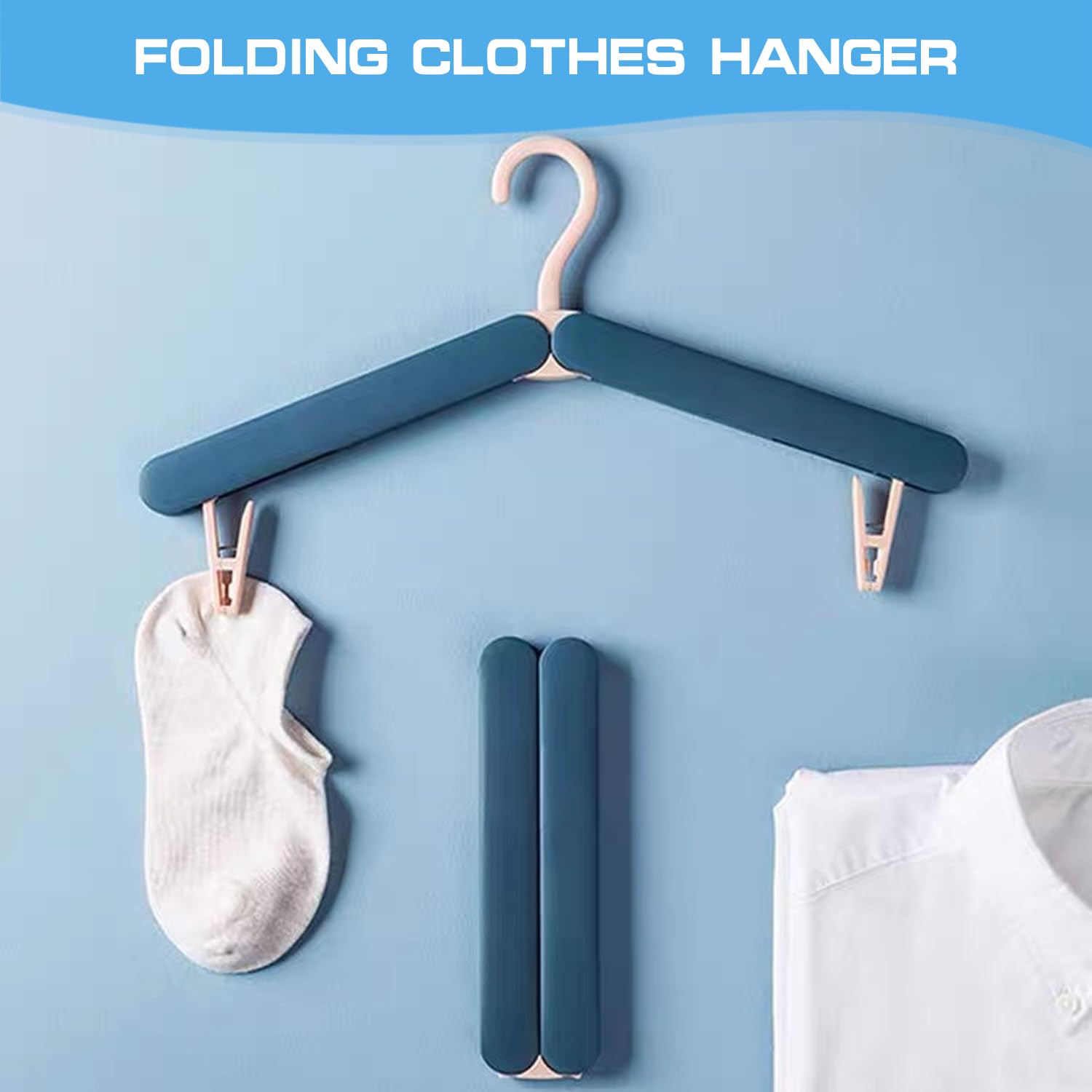 NAUGHOST Portable Car Clothesline, Adjustable 94.48" Clothes Drying Rope Multifunctional Storage Strap with 23 Hanging Holes & 2 Folding Clothes Hanger Interior Car Accessories for Camping Travelling