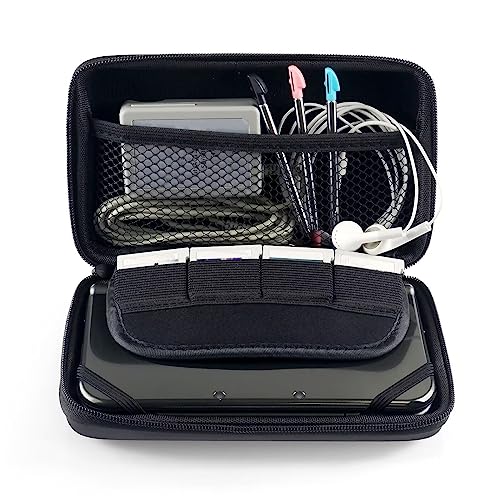 Gxcdizx Hard Shell Travel Bag for Nintendo New 3DS XL /3DS LL /3DS XL, Protective Films for Top and Bottom Screen