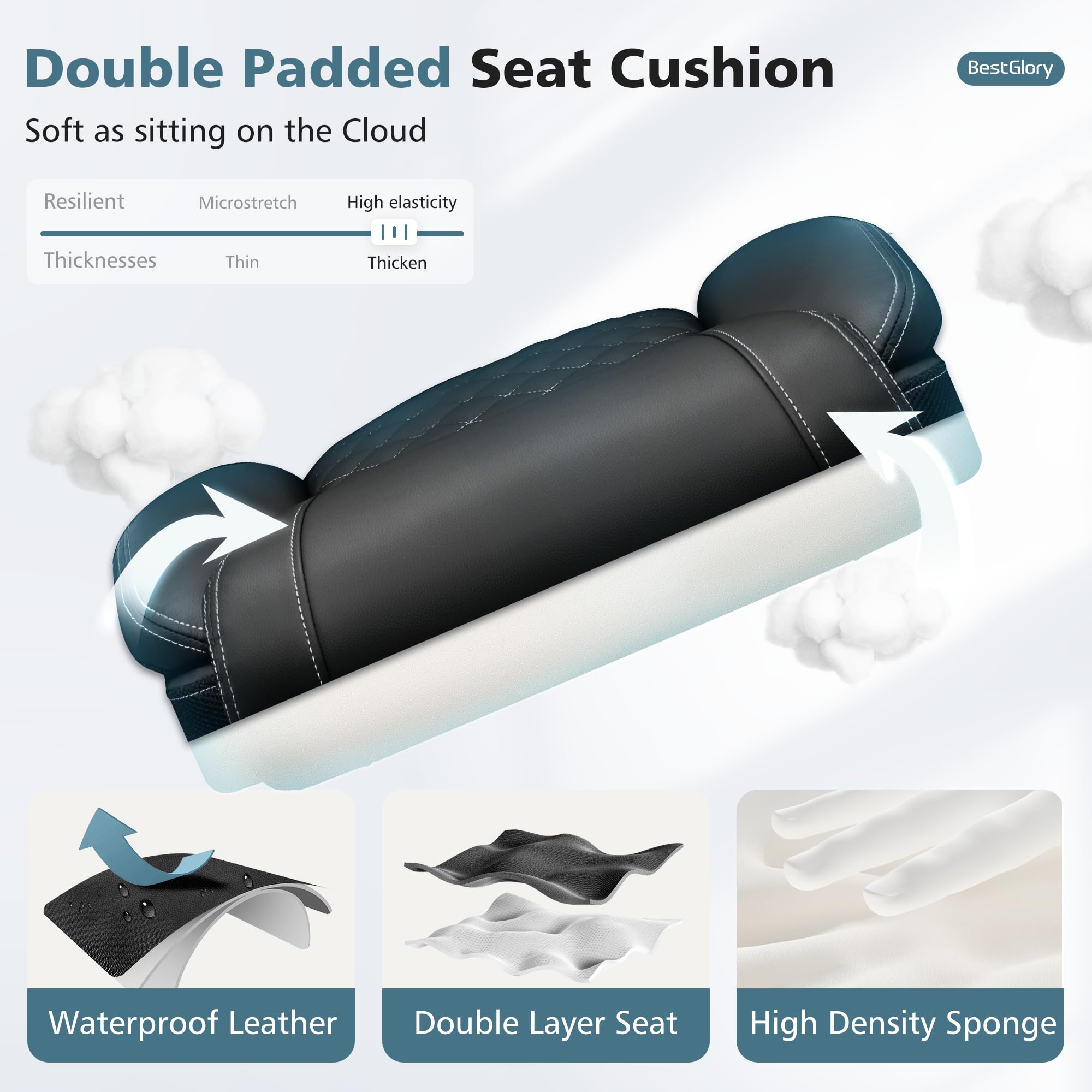 Office Chair, Ergonomic High Back Home Office Desk Chair, Big and Tall Breathable Leather Office Chair with Lumbar Support Flip-Up Armrests, Computer Chair with Rocking Function