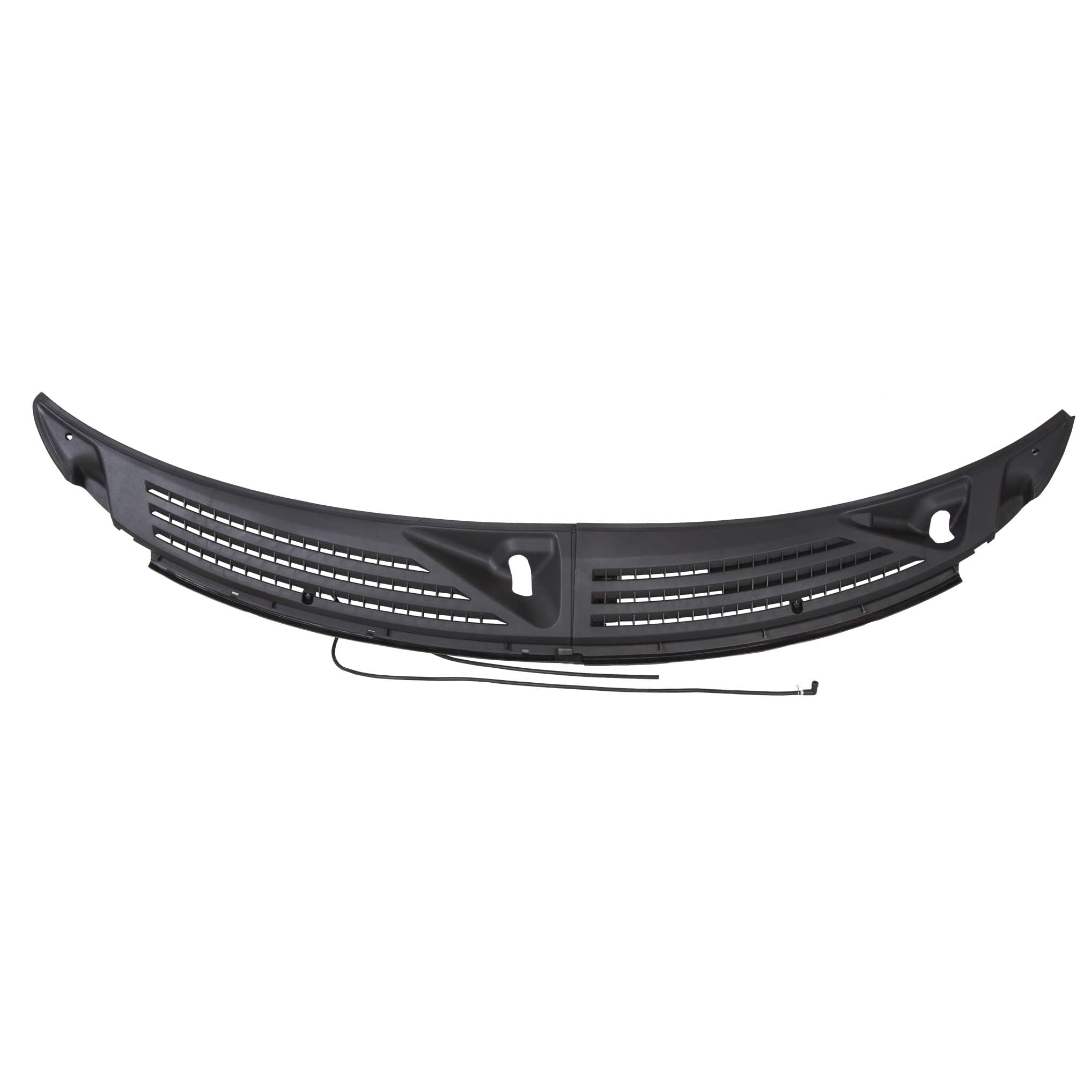 ECOTRIC Pair Front Cowl Panel Grille Vents Windshield Wiper Set w/Seals Compatible with 2009-2014 Ford F150 Replace # BL3Z15022A68A & BL3Z15022A69A Passenger Driver Side