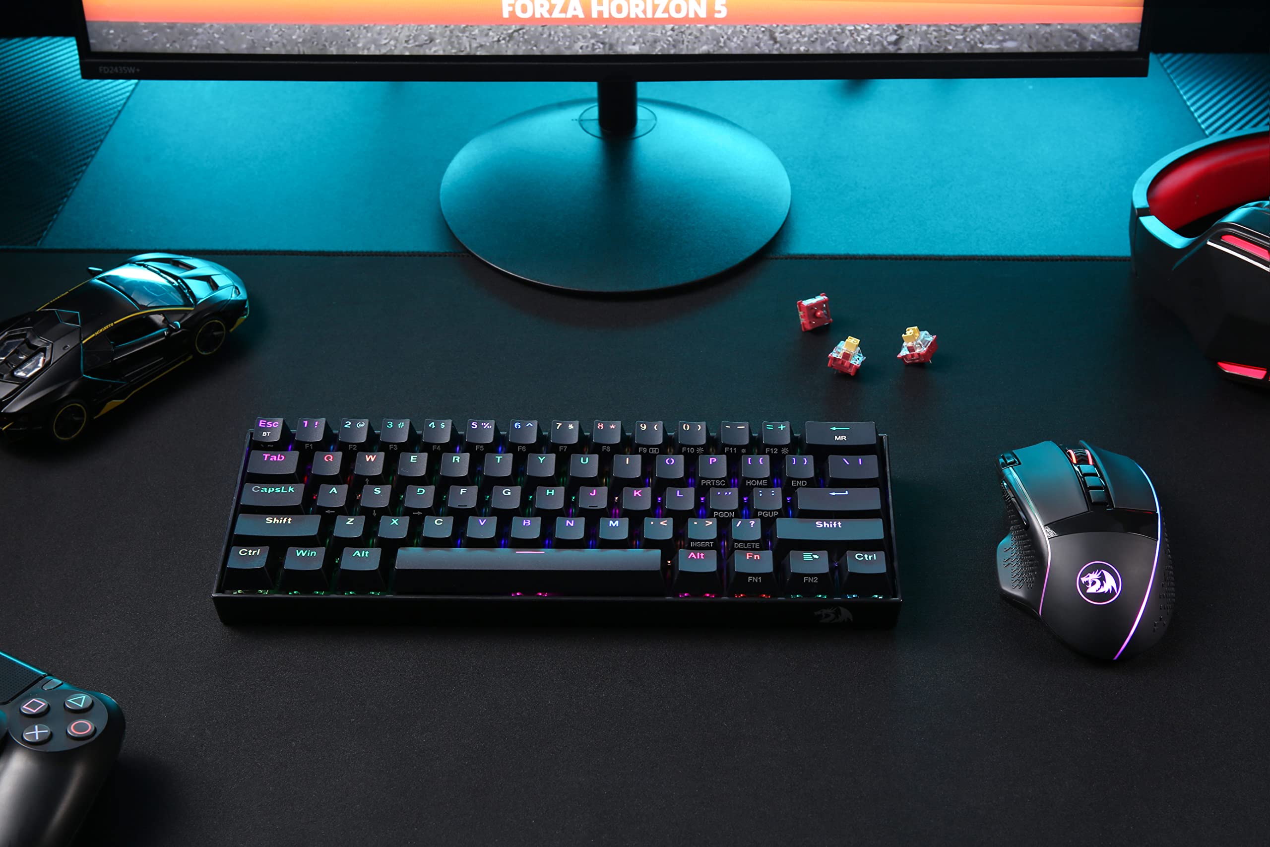 Redragon K530 PRO 60% Gaming Keyboard & A113 Hot-swap Mod Switches (24pcs) Bundle