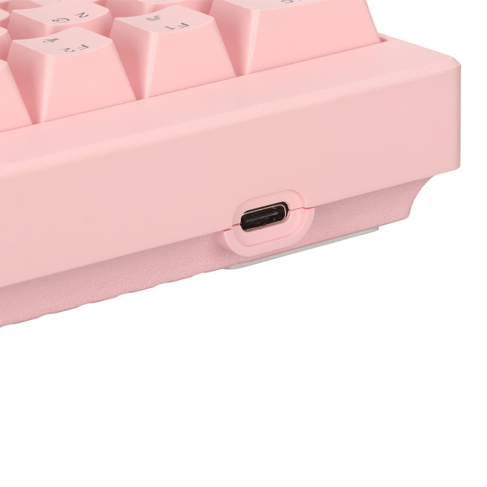 Gaming Keyboard, Mechanical Keyboard Threemode Connection Energysaving Long Battery Life with Wheel for Windows for Android (Brown Switch)