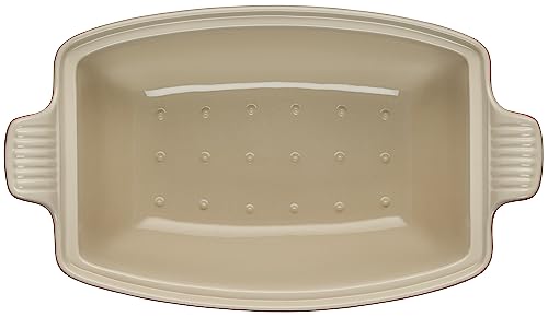Le Creuset Heritage Stoneware Deep Baker with Lid, 4.5 qt., Cerise