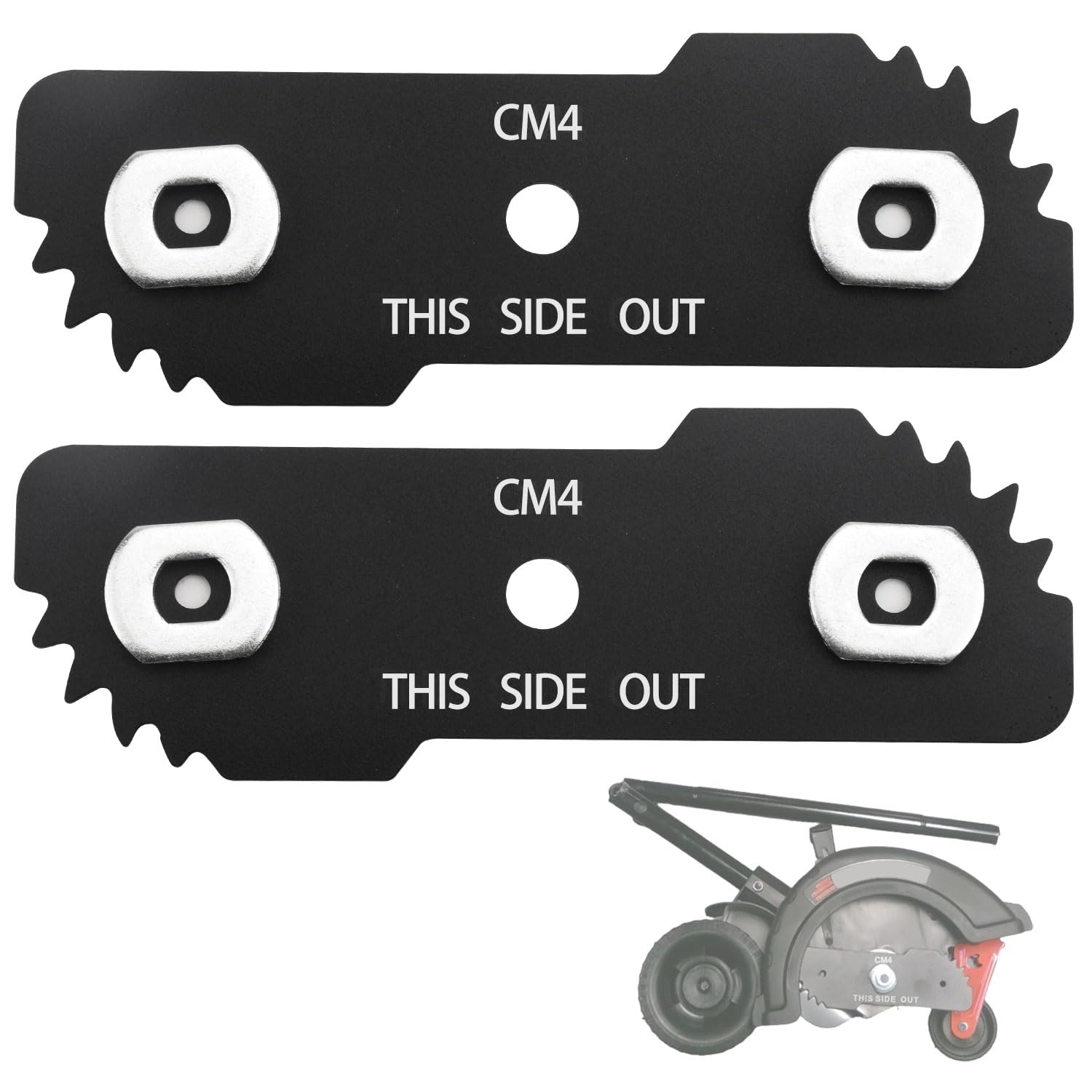 Haiouus 7-1/2" EB-007 Edge Hog Heavy-Duty Edger Replacement Blades, Compatible with Black & Decker, Fits Model LE750, LE710, LE760, for Black-Decker Edger Blade (2)