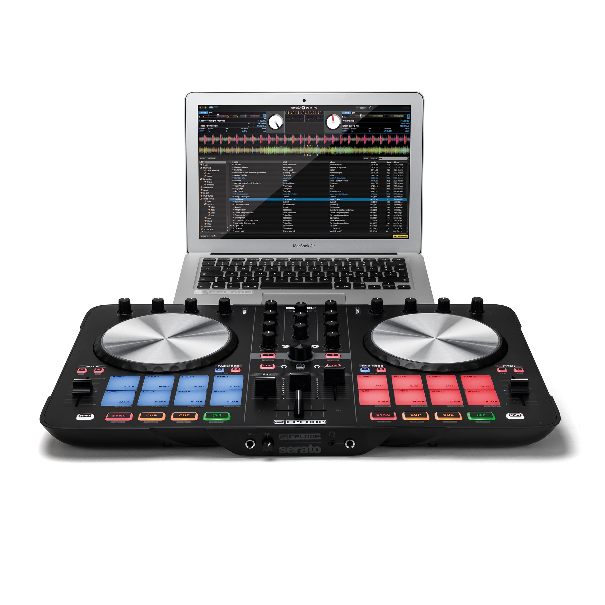 Reloop Beatmix 4, 4-Deck Serato Performance Pad DJ Controller