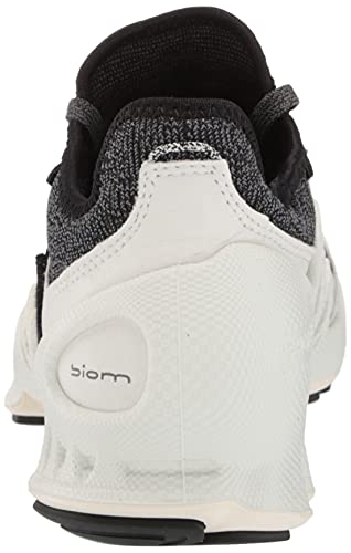 ECCO Women's Biom AEX Knit Slip On Cross Trainer, White/Black, 9-9.5