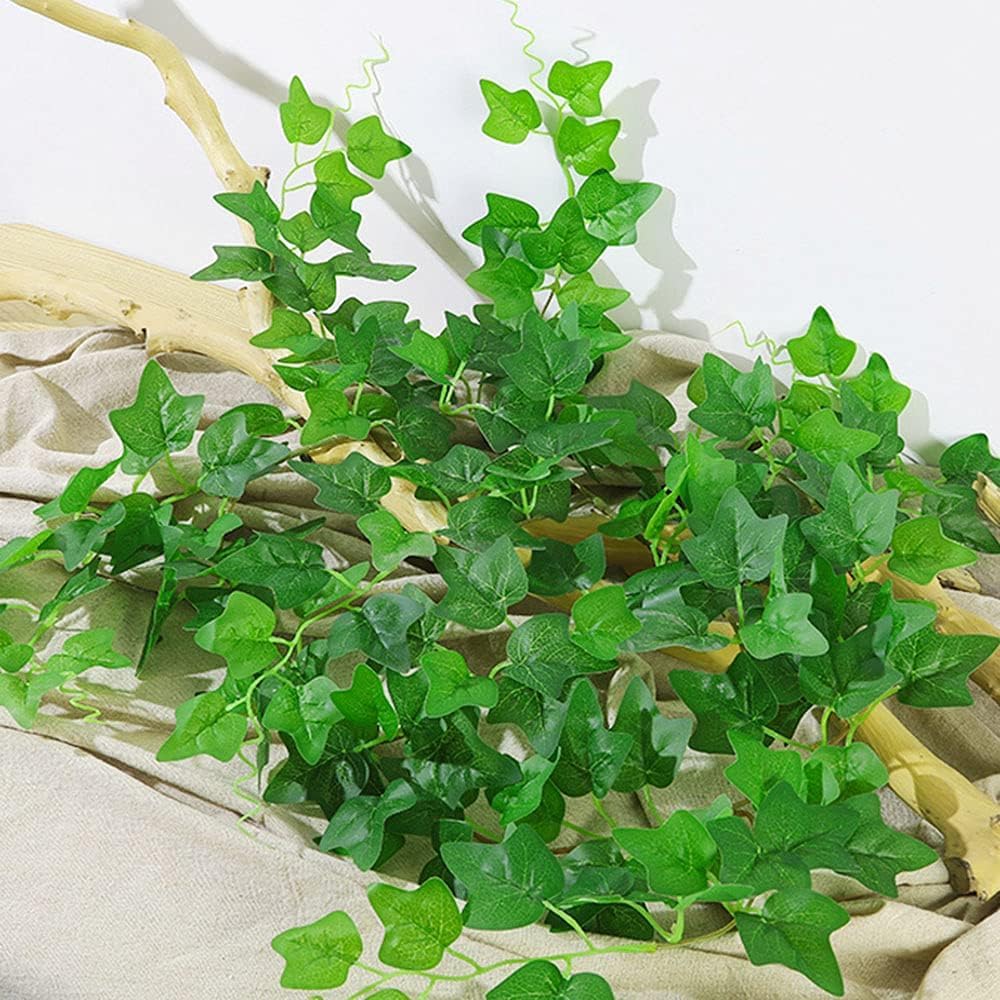 ZUGJAM 83 Ft (12pcs) Artificial Greenery Fake Ivy Leaves Hanging Vine Plant Garland for Garden Wedding Party Home Wall Decoration