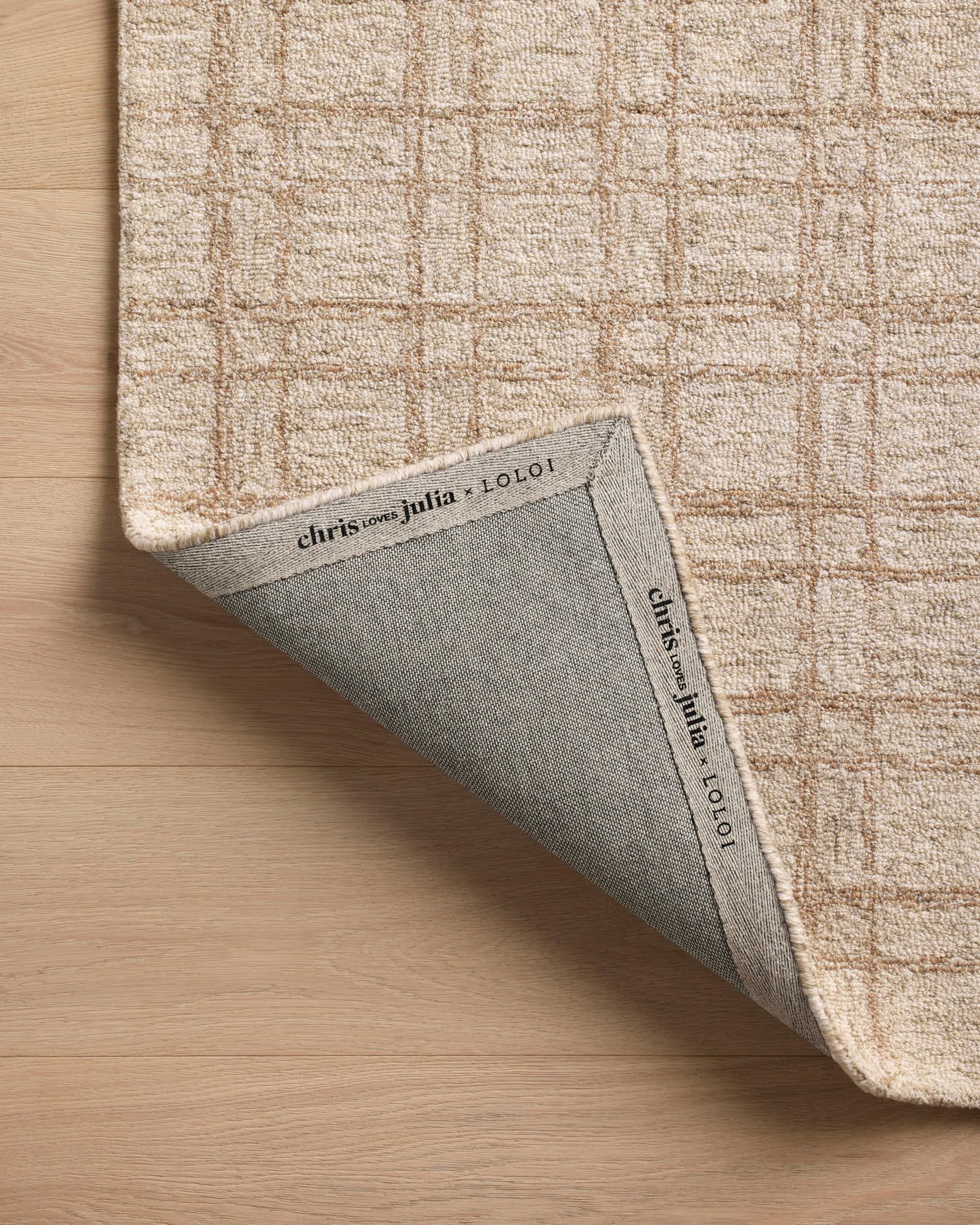 Loloi Chris Loves Julia x Polly Khaki/Sand 7'-9" x 9'-9" Area Rug
