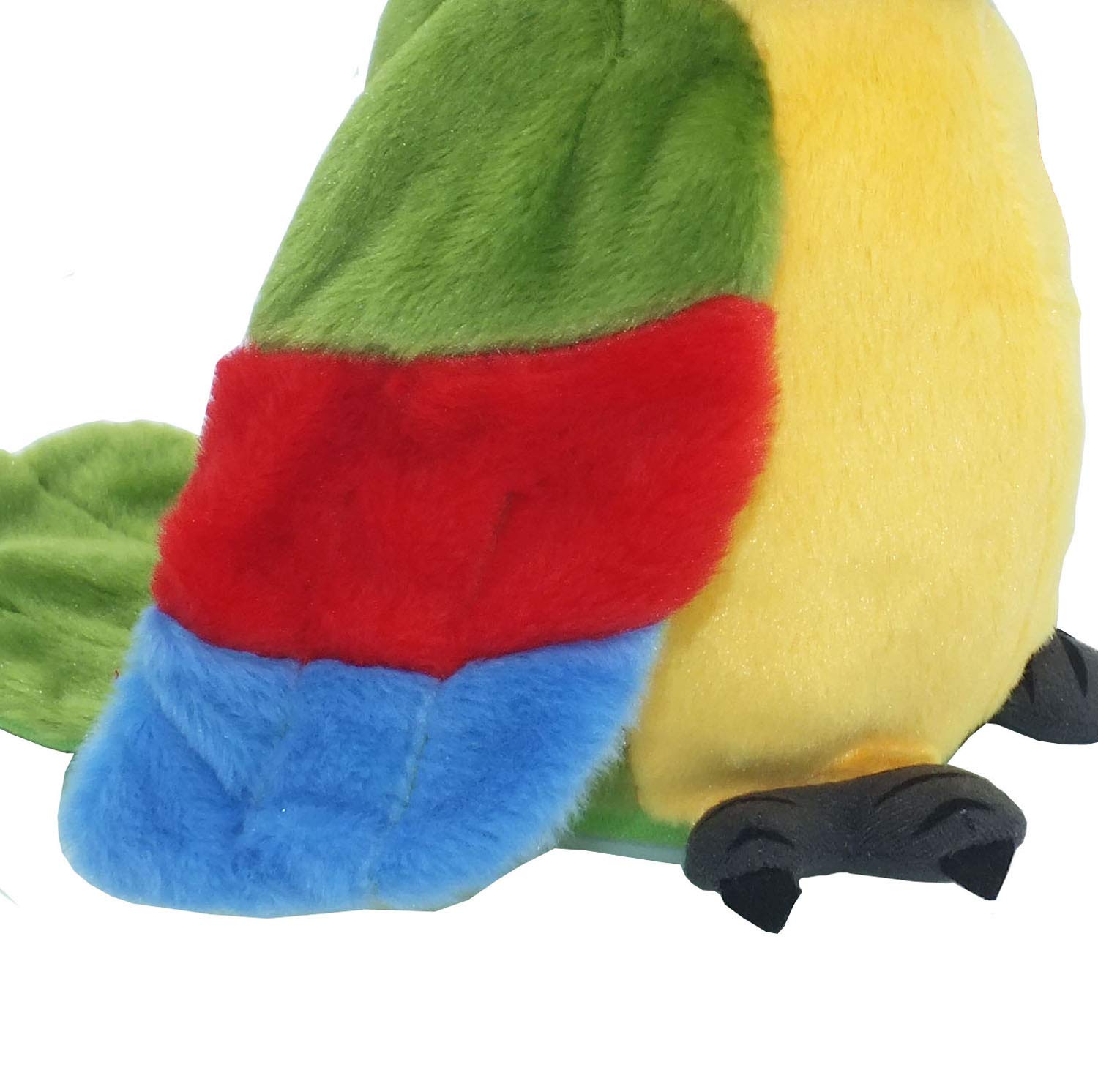 Vincilee Talking Parrot Repeat What You Say Mimicry Pet Toy Plush Interactive Toys Buddy Parrot for Children Gift,4.3 x 8.7inches(Green)