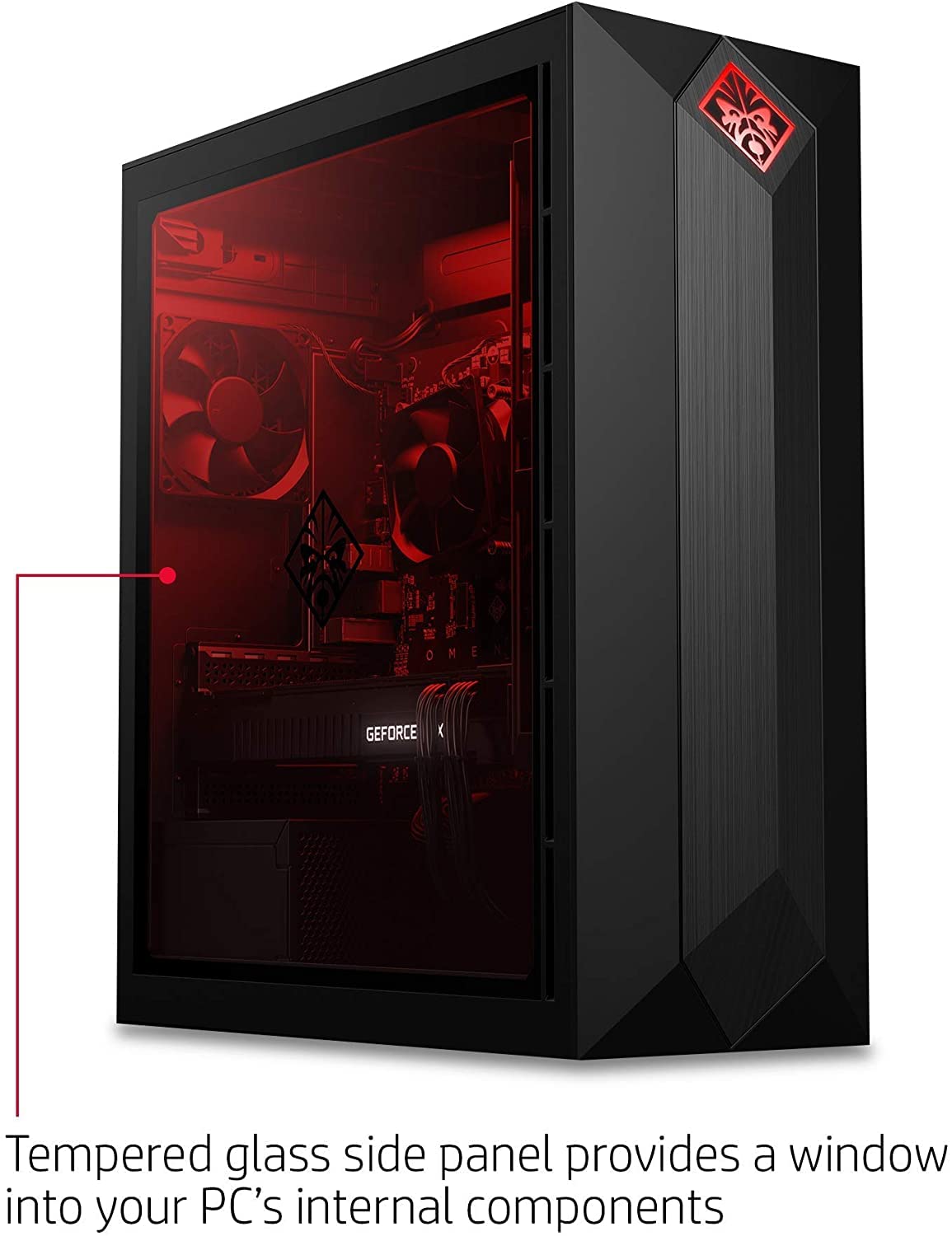 HP OMEN Obelisk 875-1009 Gaming Desktop Computer, Intel Core i7 i7-9700K, NVIDIA GeForce RTX 2070, 16 GB DDR4 RAM, 1TB HDD, 256GB SSD, Windows 10 Home, Gaming Desktop PC, USB ports, HDMI (Renewed)