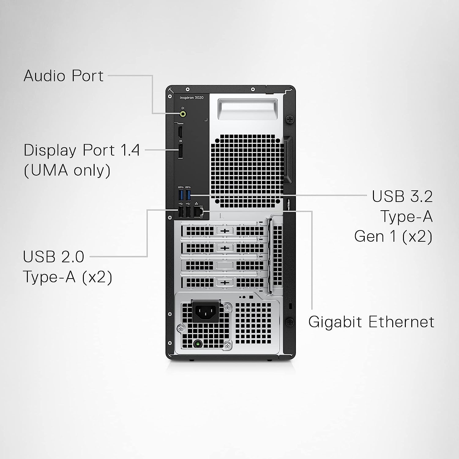 Dell Inspiron 3020 Desktop PC Computer Tower 2023 | 13th Gen Intel Core i7-13700F, 32GB DDR4 RAM, 2TB NVMe M.2 PCIe SSD, NVIDIA GeForce GTX 1660 Super 6GB GPU, Windows 11 Home