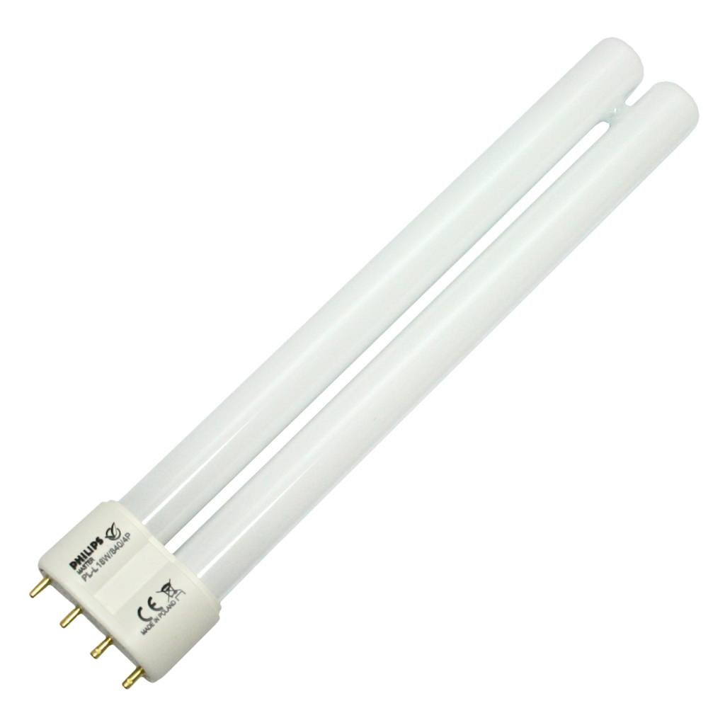 PHILIPS 008472 - Master PL-L 18W/840/4P Single Tube 4 Pin Base Compact Fluorescent Light Bulb