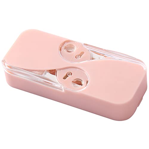 JIBIACB Dental Floss Portable Case/ Dispenser Automatic Dental Floss Picks Cases for Teeth Cleaning,Specialized Floss (Pink+Green)