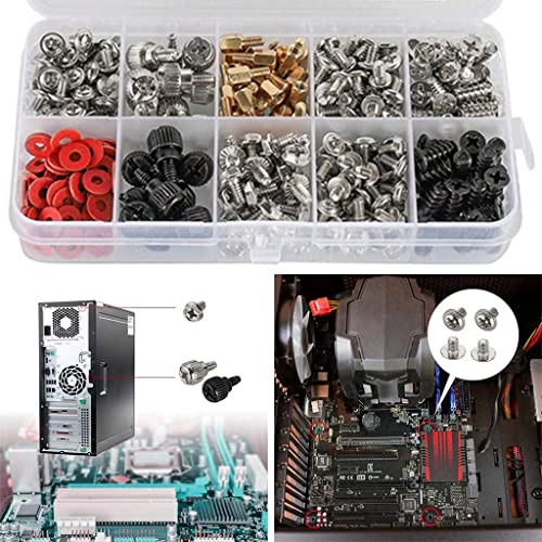 KLKCMS 360Pieces Computer Screw Spacer Screws Replacement for Notebook DIY Assortment Kits