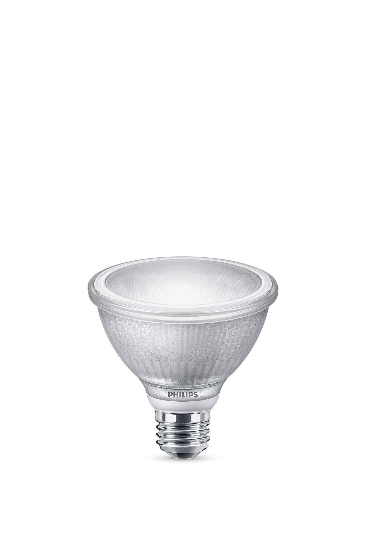 PHILIPS LED Dimmable PAR30S Bright White Short Neck Indoor Flood 10.5W (75W Equivalent) with Warm Glow Effect, 1-Pack