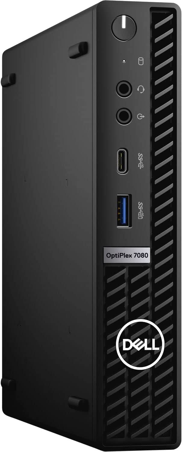Dell OptiPlex 7080 XE MFF Mini PC Business Desktop Computer, Intel Core i5-10500T, 32GB RAM, 1TB PCIe SSD, Intel UHD Graphics, Wi-Fi 6, Bluetooth 5.1, Ethernet, Display Port, RJ45, USB, Windows 11 Pro