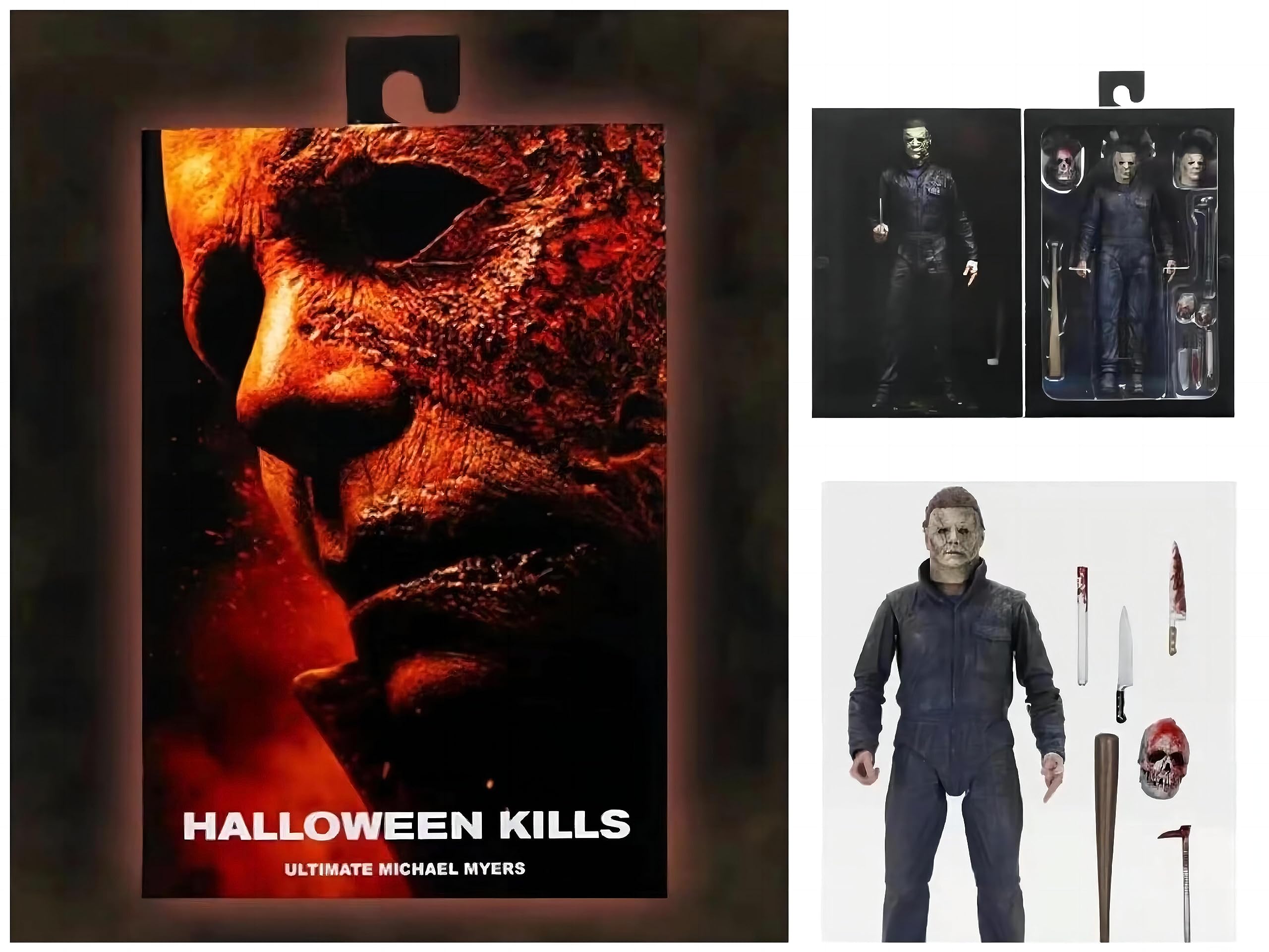 JESSIEJIE 2023 New VersionHollywood Movie Killer Action Figure (3rd Generation) Halloween Horror Figure Inch