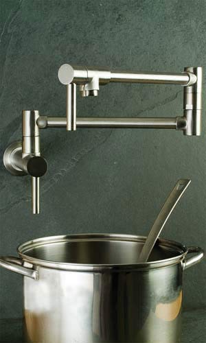 Newport Brass 9485/04 Pot-Filler-Kitchen-Sink-faucets, Satin Brass (PVD)