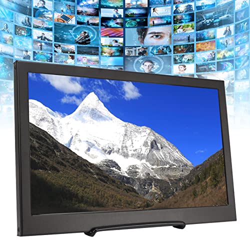 Naroote HD Multimedia VGA Input Monitor, Multi Interface 100‑240V 4 Screw Holes Capacitive Touch Screen Monitor for Games (US Plug)