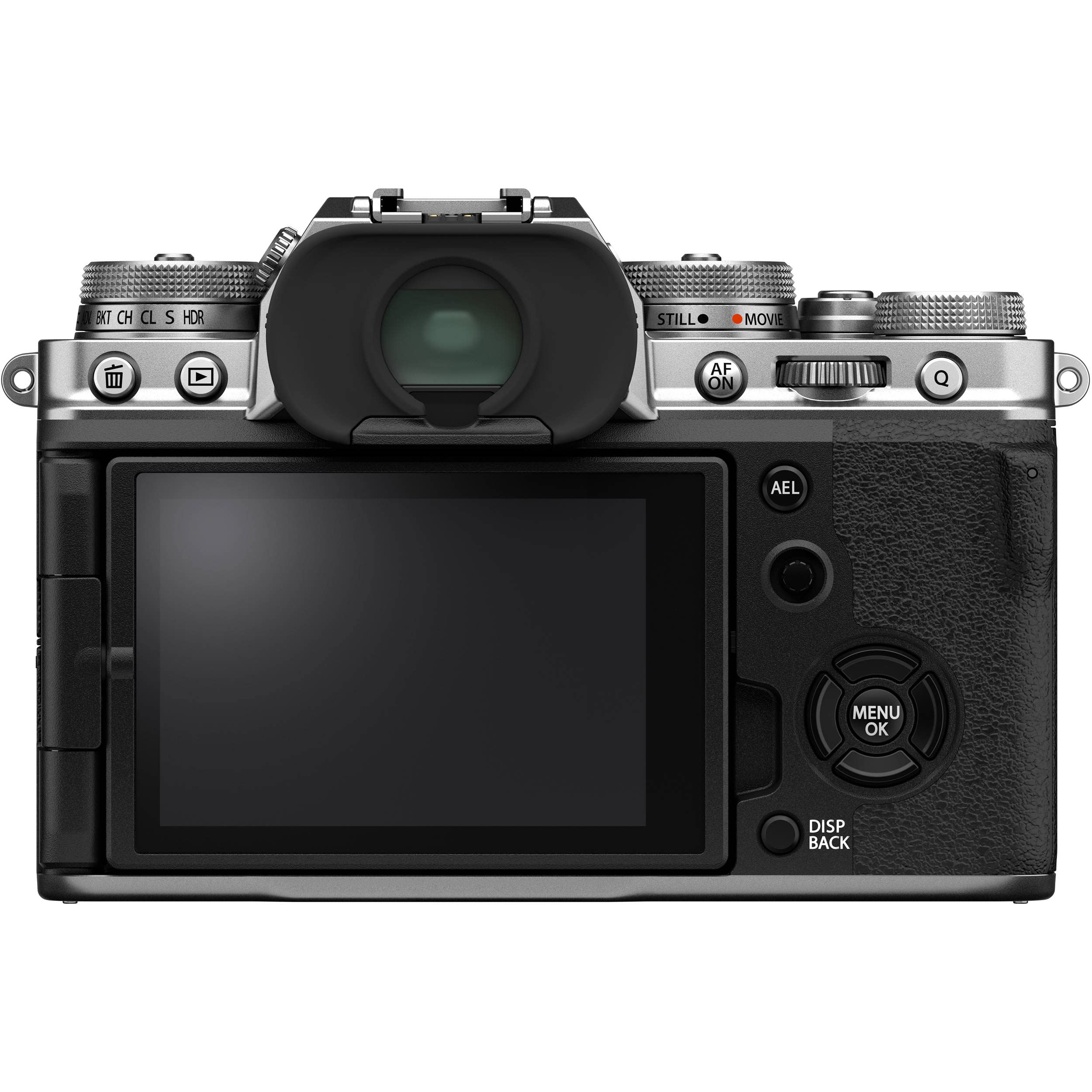 FUJIFILM X-T4 Mirrorless Camera (Silver - Body Only) + SanDisk 128GB Extreme Pro SDXC, Lightweight 72” Tripod, 180° Flash Bracket, Deluxe Water-Resistant Camera Backpack & Much More (26pc Bundle)