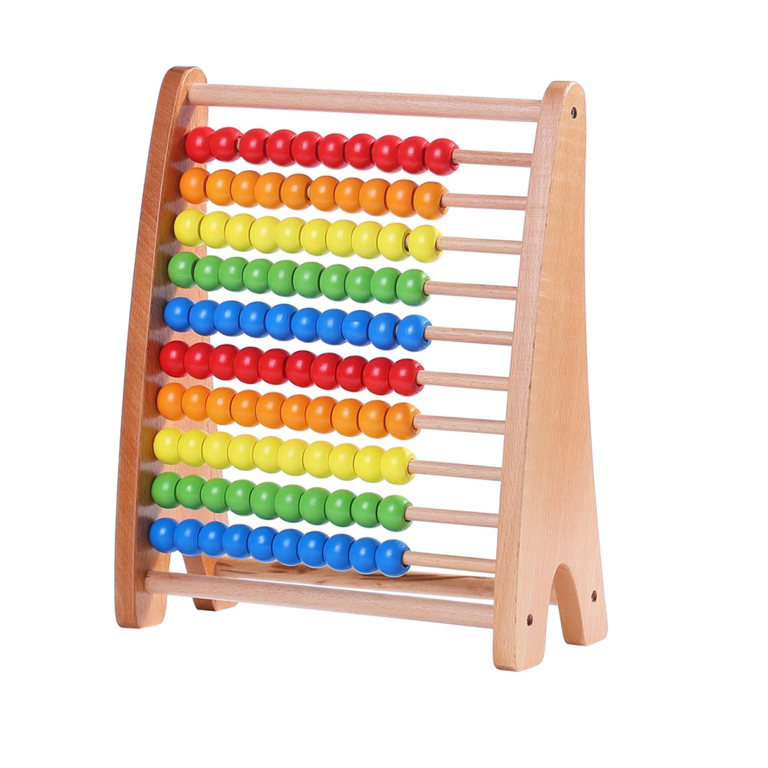 Wondertoys Wooden Abacus Educational Counting Frames Toy 100 Beads Math Tool Baby Abacus for Kids Montessori Gifts Abaco Matematicas para Niños