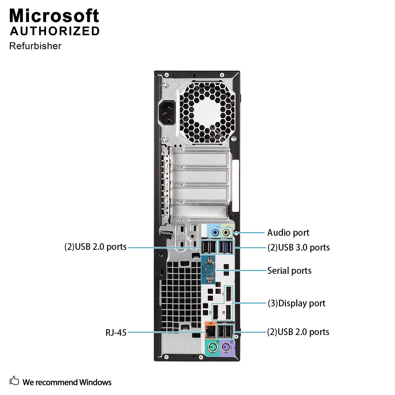 HP Z230 SFF Desktop Computer PC, Intel Core i3-4130 3.4GHz, 32G DDR3, 1T HDD, WiFi, BT, 4K Support, DP, Windows 10 Pro 64 Bit-Multi-Language Supports English/Spanish/French (Renewed)
