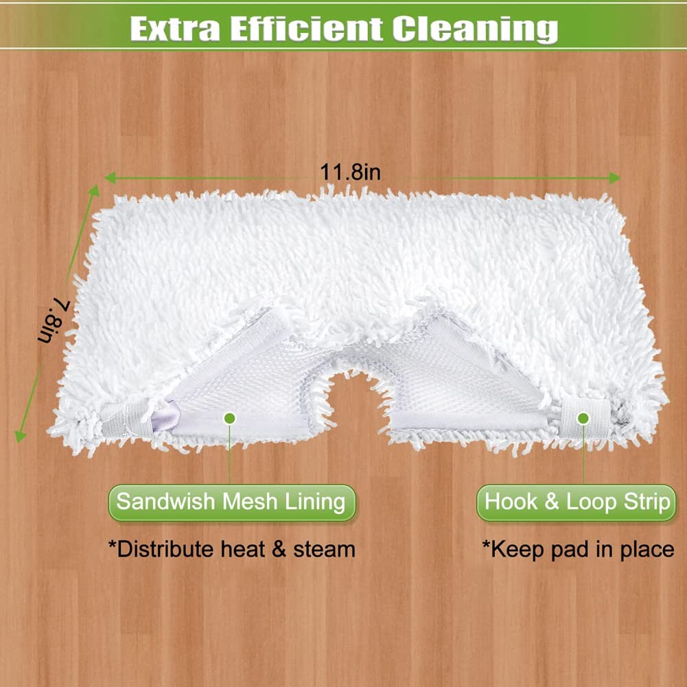 Molieeigin 4PCS Mop Pads Replacement for Pocket Mop S3500 Series S3501 S3601 S3550 Professional Microfiber